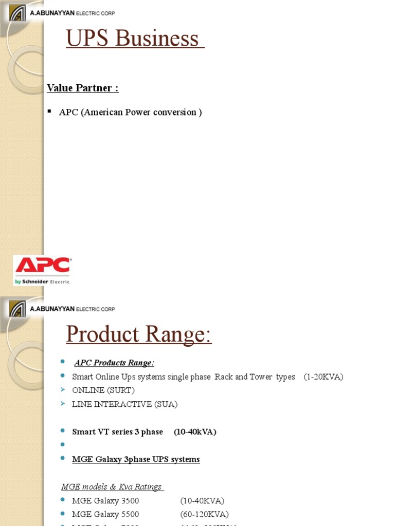 Ups Product Portfolio | PDF