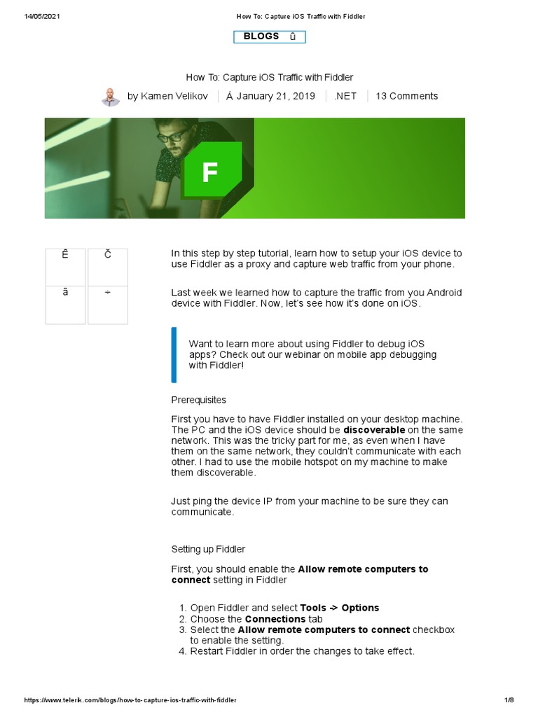 How To - Capture iOS Traffic With Fiddler | PDF | Ios | Public Key ...