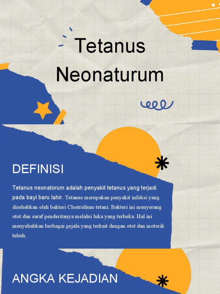 Tetanus Neonatorum | PDF | Kesehatan Holistik | Sains & Matematika