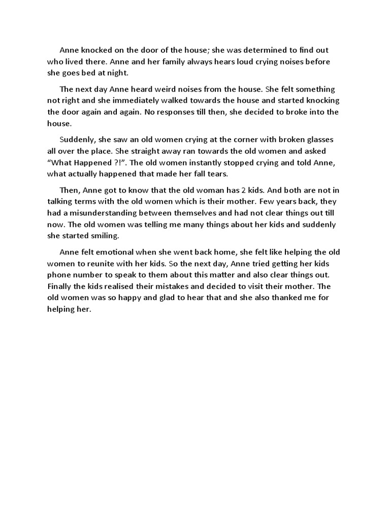 Anne's Knock: A Tale of Reunion | PDF | Language Arts & Discipline ...