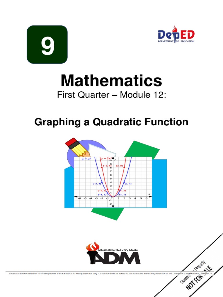 Mathematics: Graphing A Quadratic Function | PDF | Quadratic Equation ...