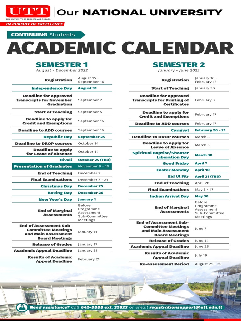 Semester 1 Semester 2: Academic Calendar | PDF | Academic Term