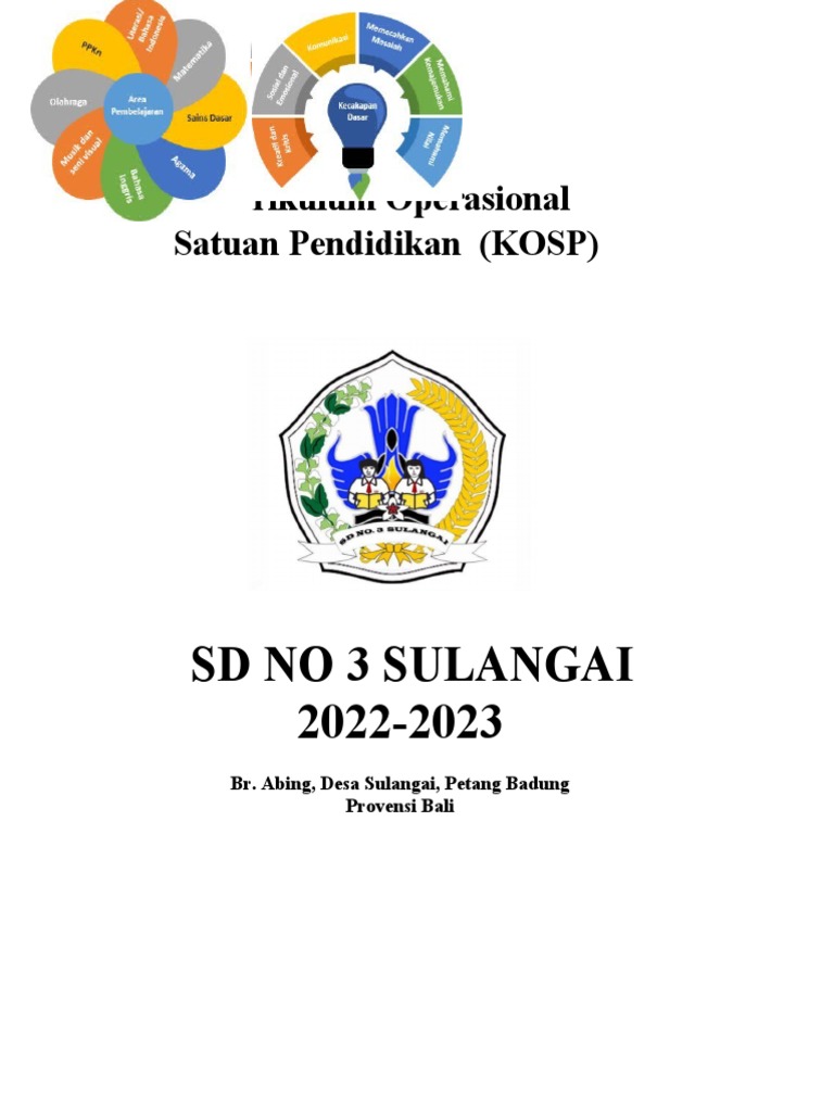 Kurikulum Operasional SD No 3 Sulangai 2022-2023 | PDF | Karier & Perkembangan | Sains & Matematika