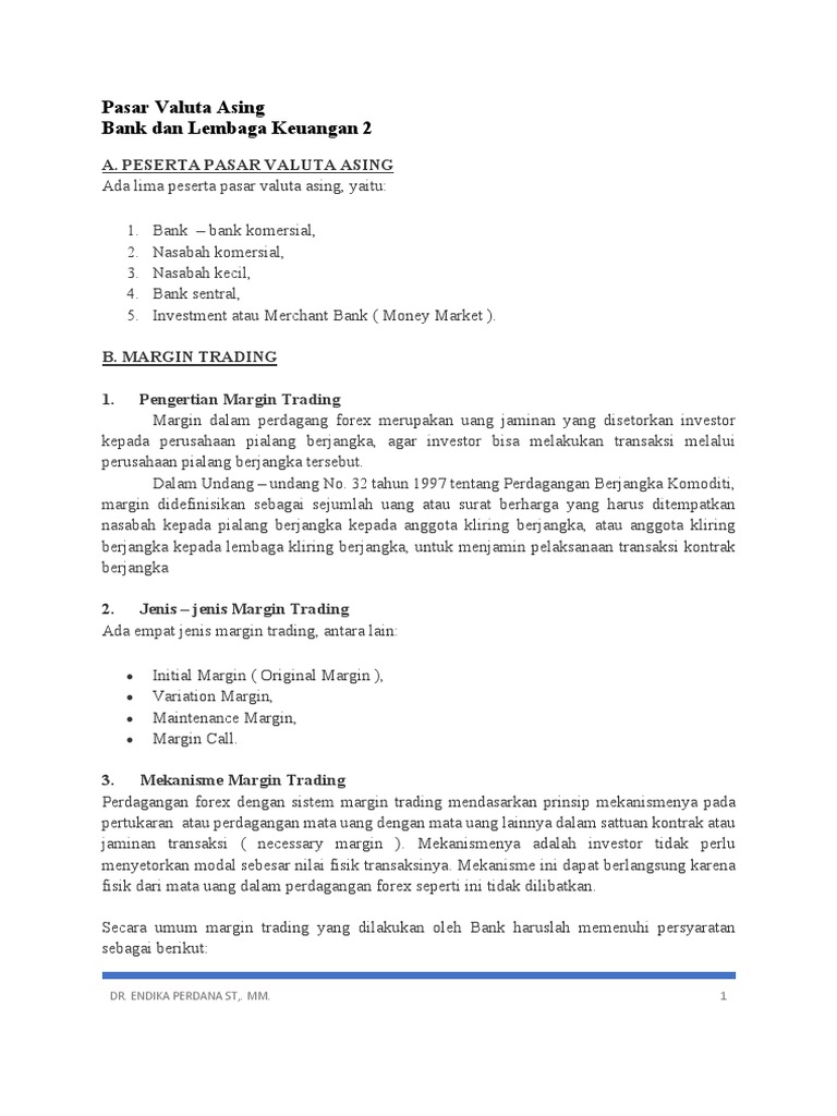 Pasar Valuta Asing | PDF