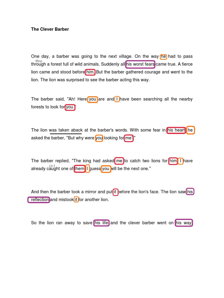 The Clever Barber | PDF | Poetry