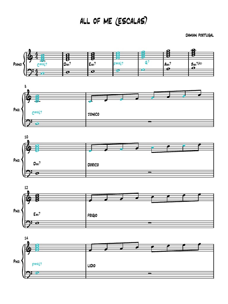 All of Me Escalas | PDF