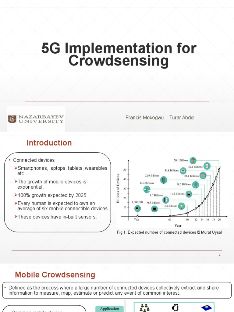 5G Implementation For Crowdsensing Presentation | PDF | Cloud Computing | Information Technology