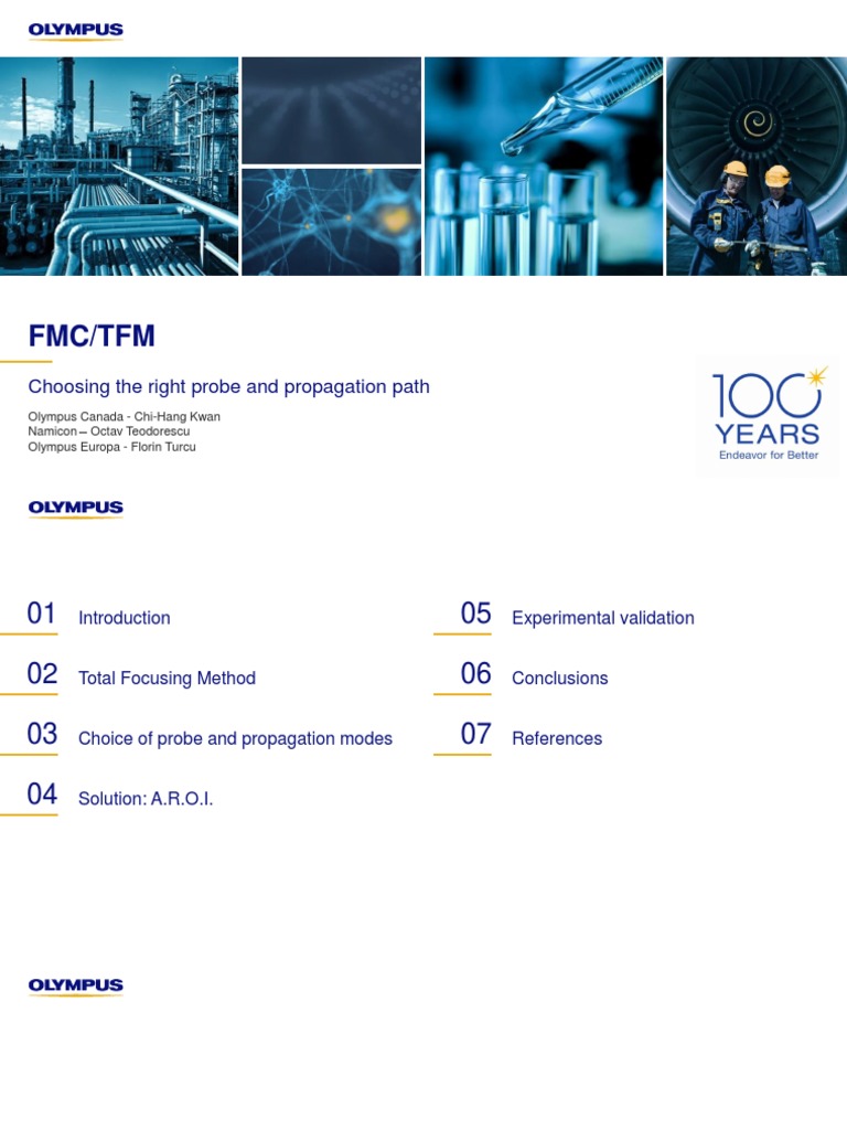 Olympus TFM FMC | PDF | Matrix (Mathematics) | Electromagnetic Radiation