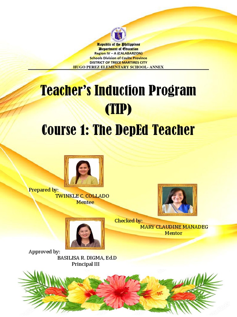 Teacher'S Induction Program (Tip) Course 1: The Deped Teacher | PDF ...