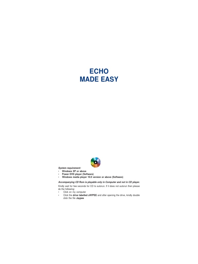 Echo Made Easy: System Requirement | PDF | Diseases And Disorders | Heart