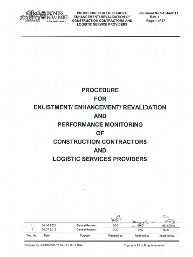 Documents Required for EIL Approval | PDF