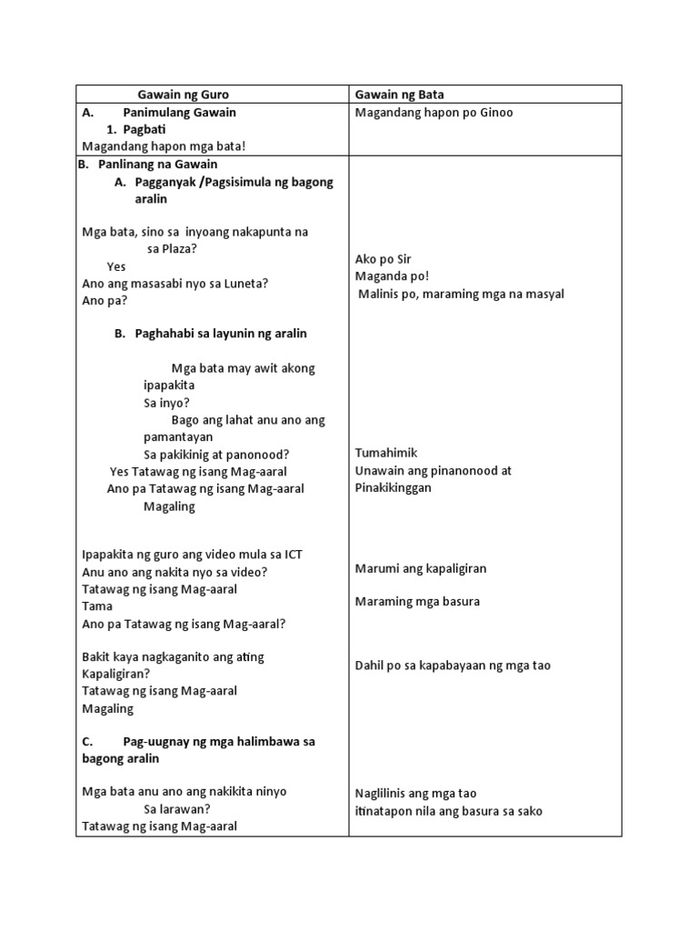 Gawain Ng Guro Pdf