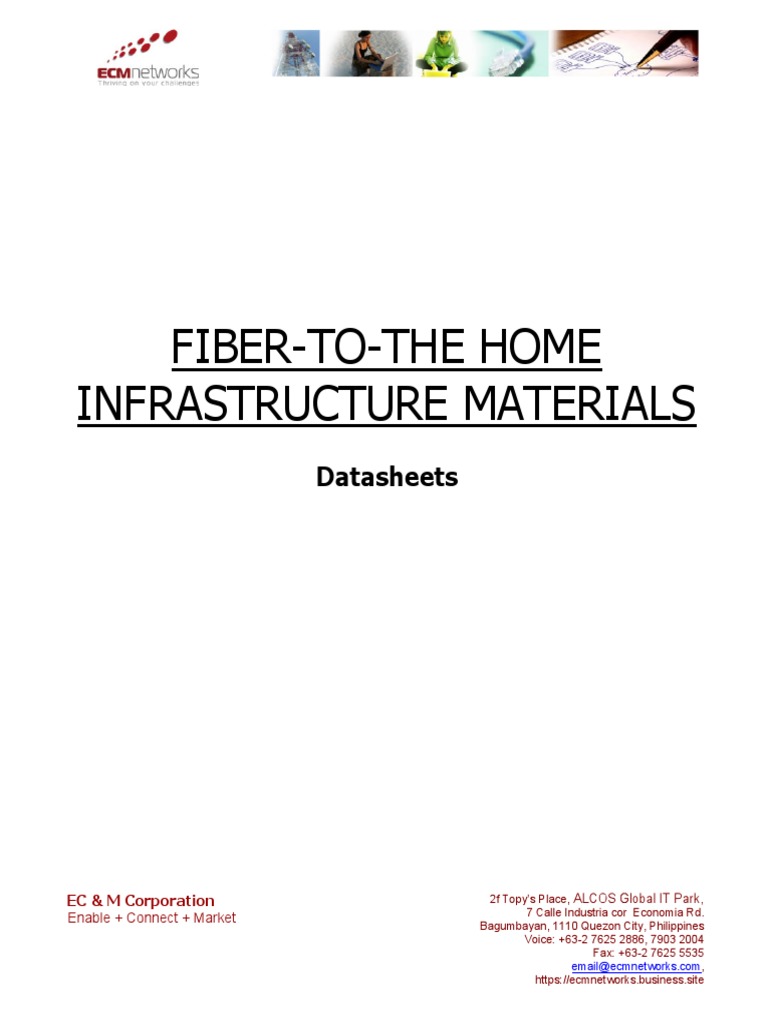 FTTH Infra Materials Specs REV 11 2021-12 | PDF | Optical Fiber ...