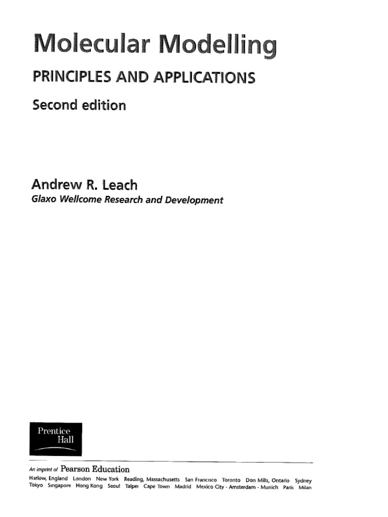 Leach - Molecular Modelling Principles and Applications | PDF