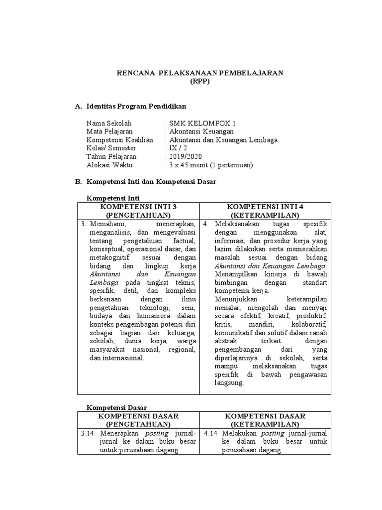 LK 4 - RPP Buku Besar | PDF