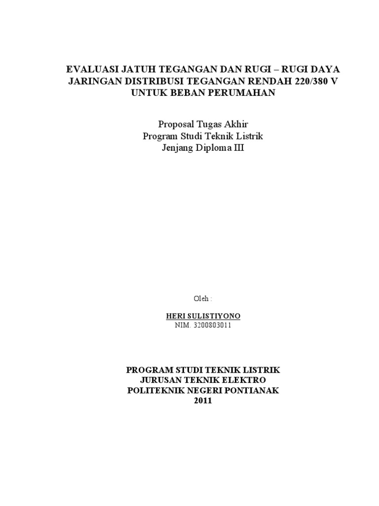 Proposal Judul Ta | PDF