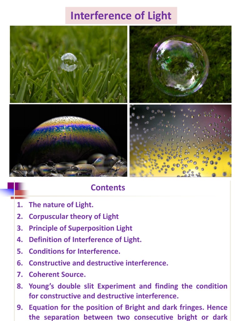 Interference of Light | PDF | Light | Photon
