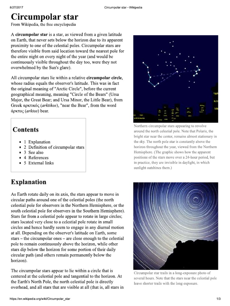 Circumpolar Star | PDF