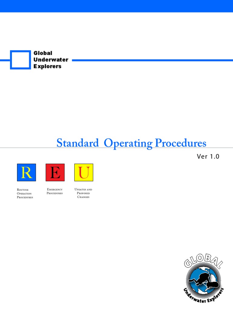 GUE Standard Operating Procedures | PDF | Scuba Diving | Diving Equipment