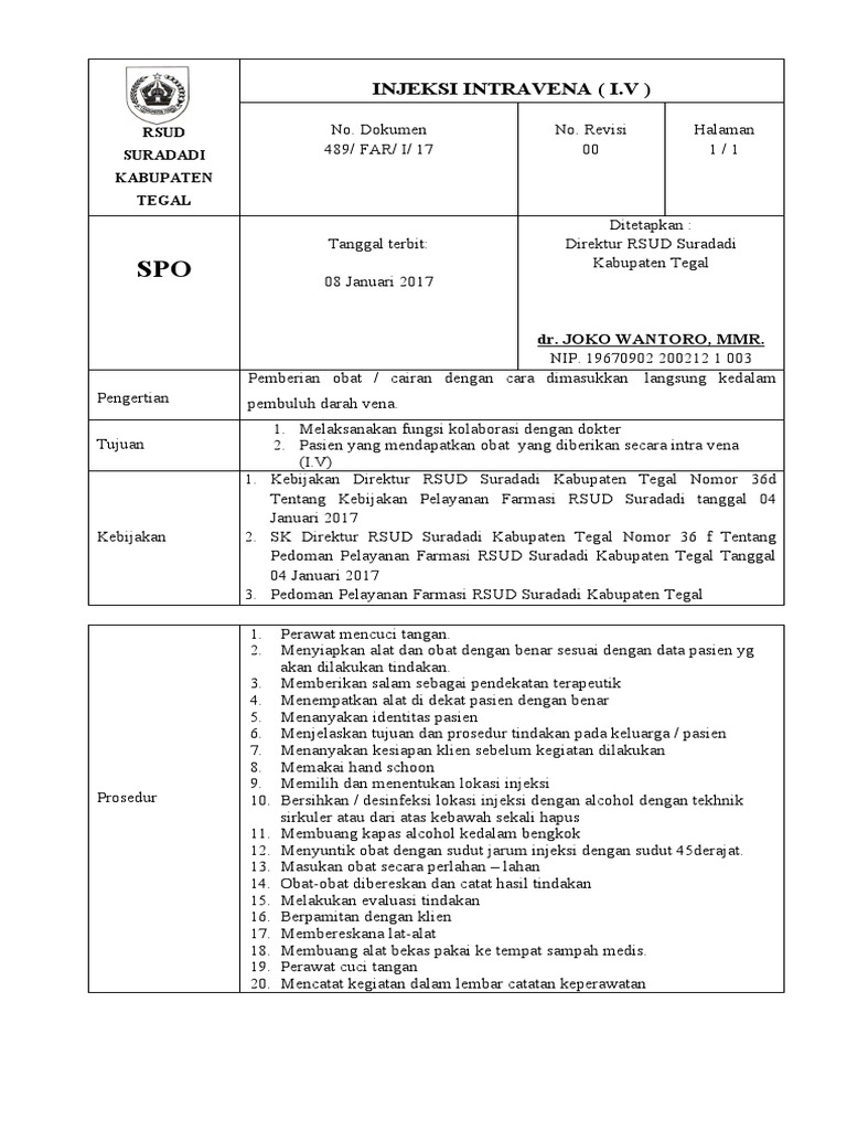 Sop Intravena | PDF