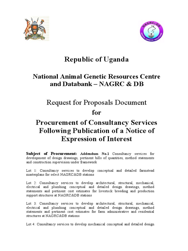 SBD RFP With Publication of EOI Final | PDF | Request For Proposal | Procurement