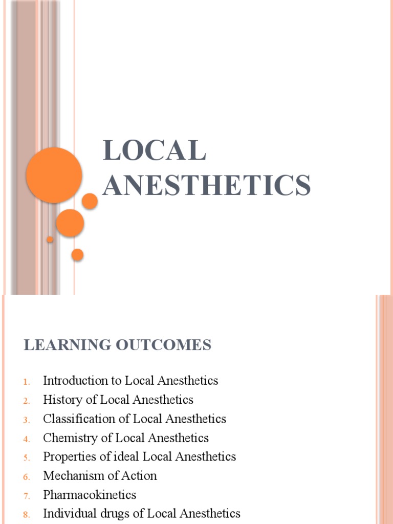 Understanding Local Anesthetics: A Comprehensive Review of their ...