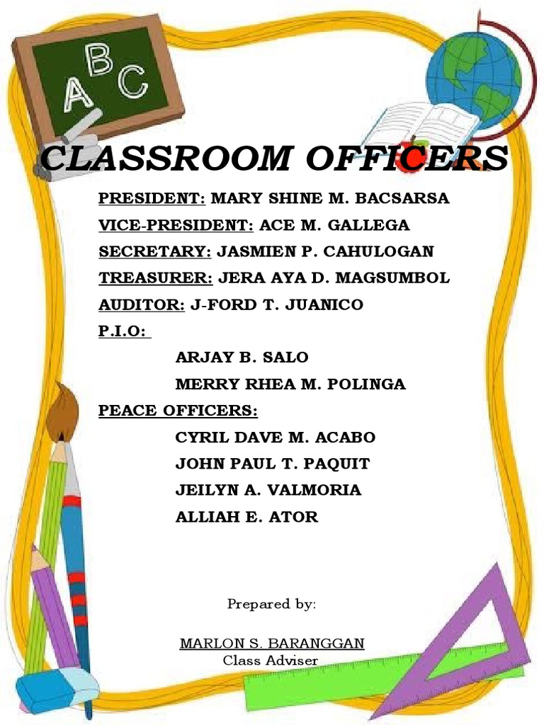 CLASSROOM OFFICERS | PDF