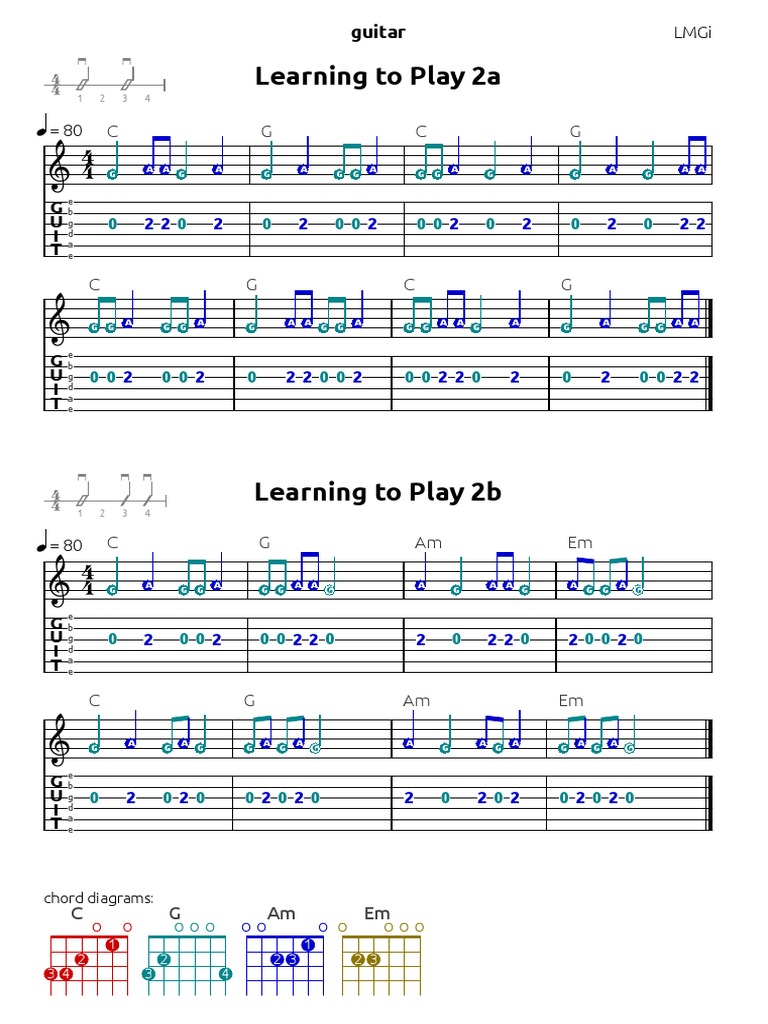 Guitar Method For Beginners | PDF | Guitar Family Instruments | Guitars