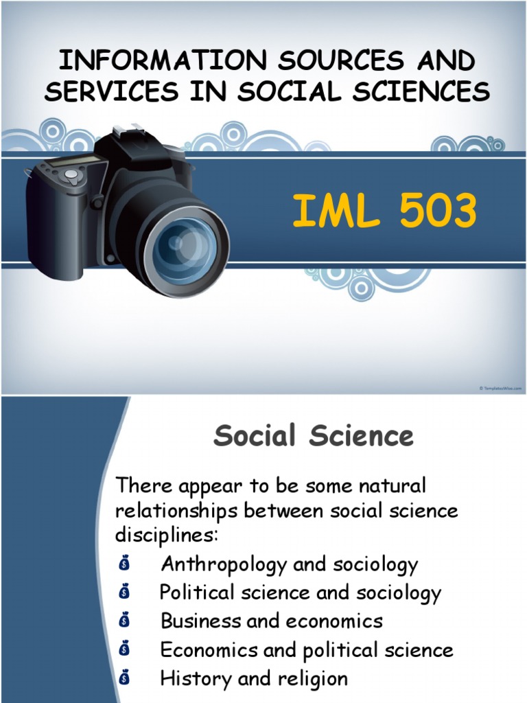 Social Sciences Information Sources Guide | PDF
