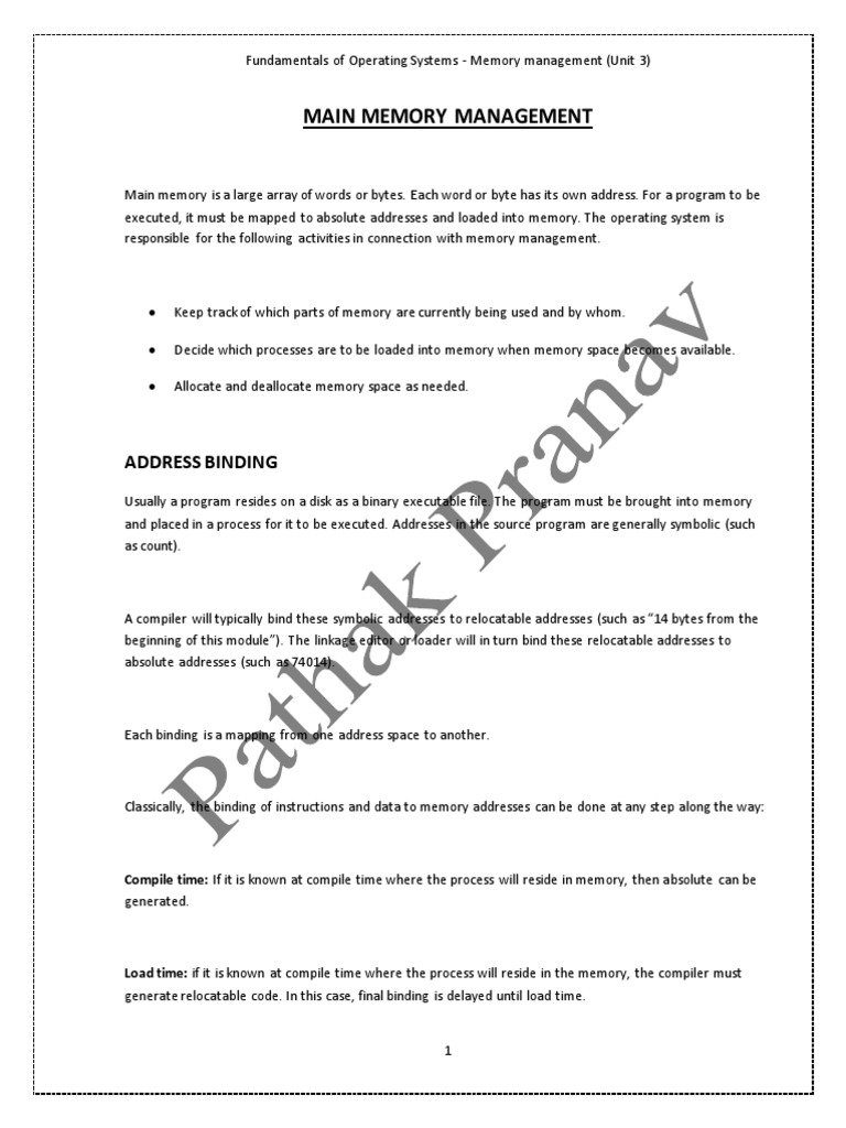 Unit 3 2015 | PDF | Library (Computing) | Process (Computing)