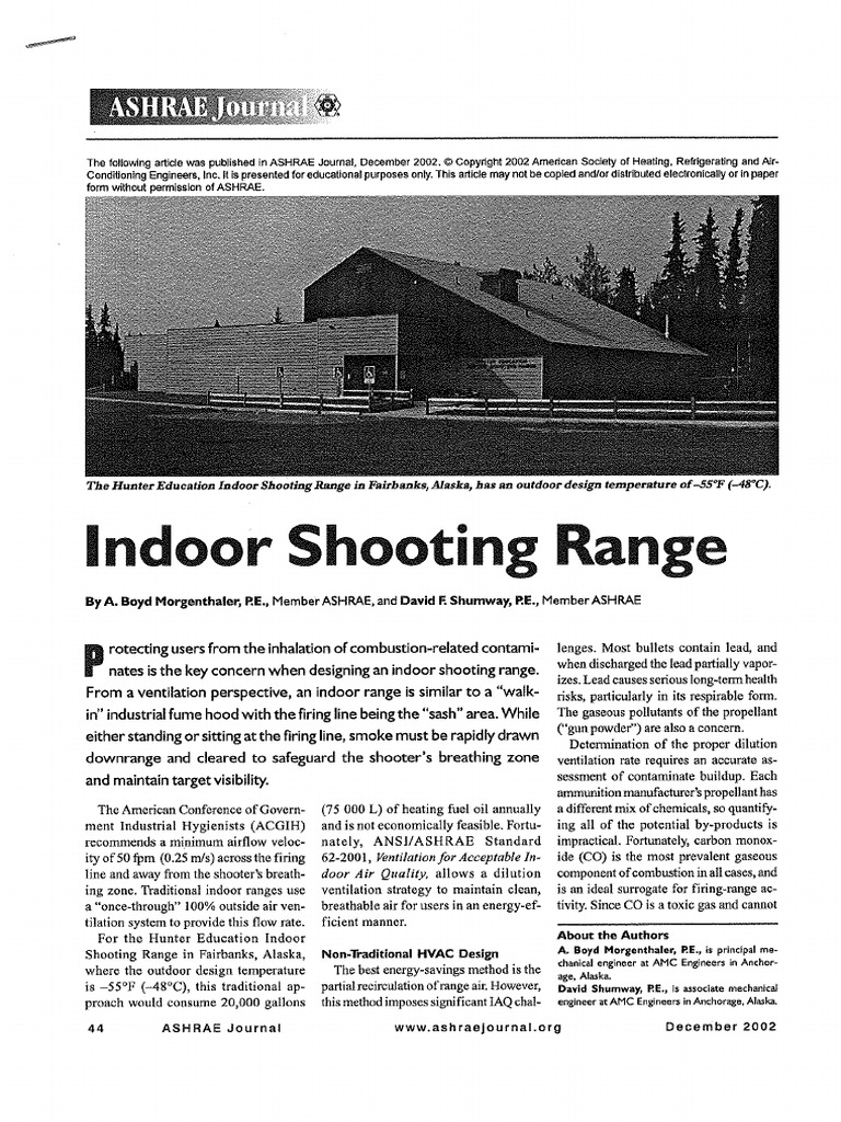 Indoor Shooting Range | PDF