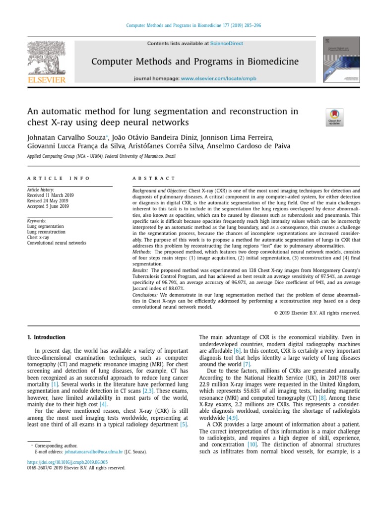 Computer Methods and Programs in Biomedicine | PDF | Image Segmentation ...