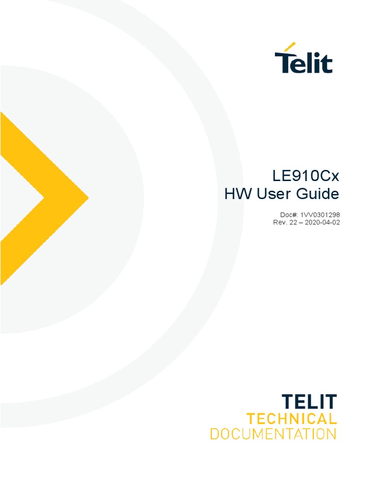 Telit LE910Cx Hardware Design Guide r22 | PDF | License | Copyright
