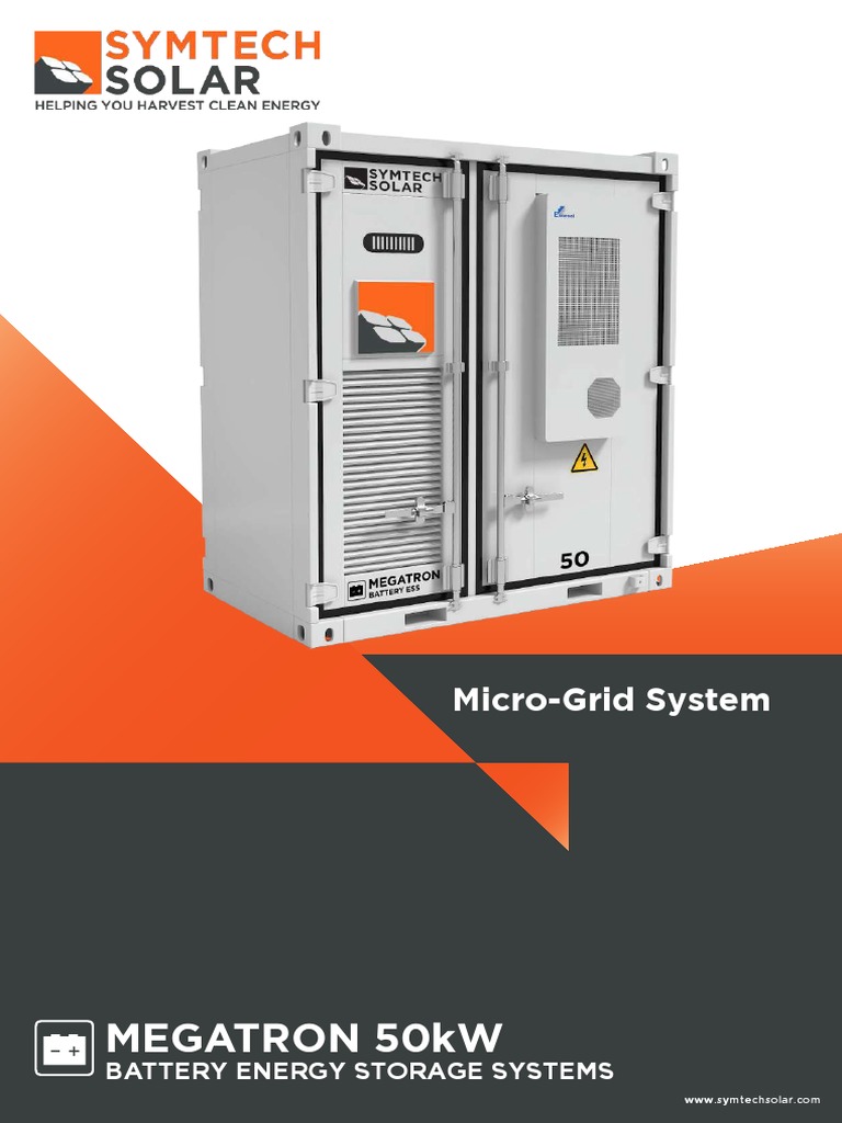Megatron 50kW Battery Storage Solutions | PDF | Electrical Grid ...