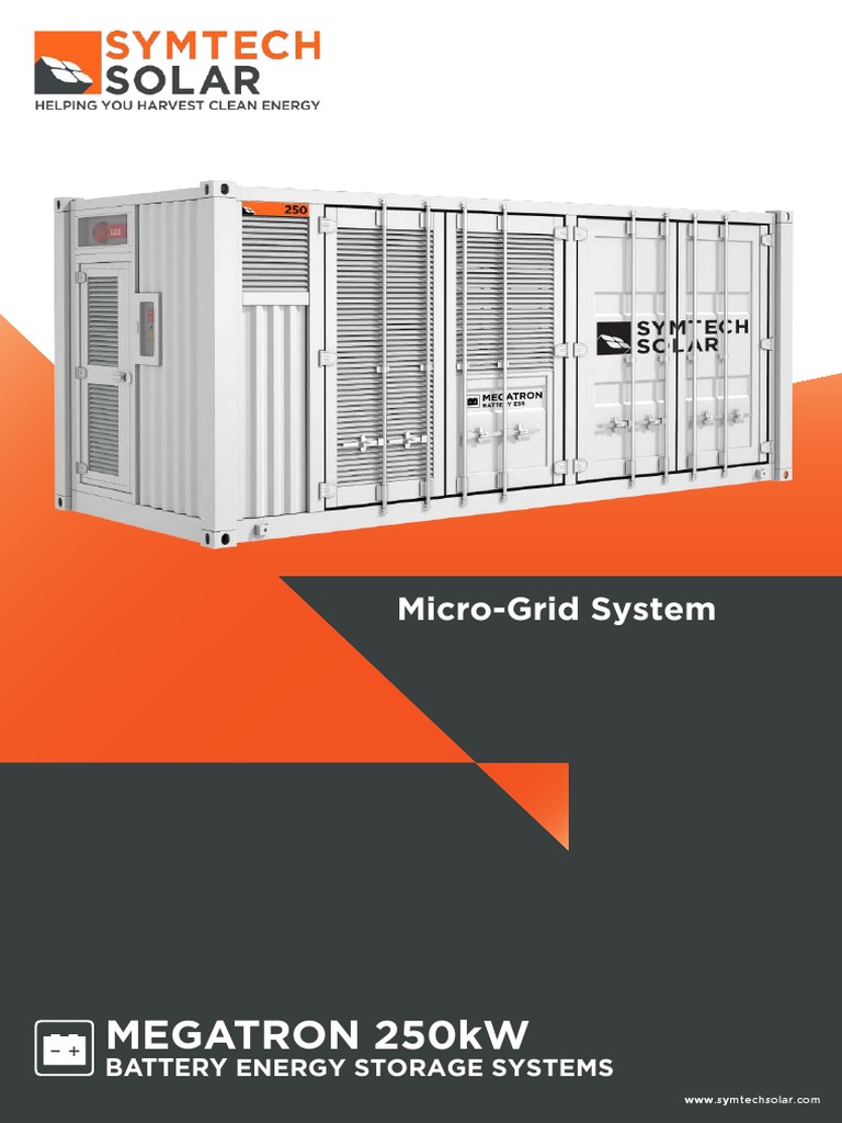 250kW MEGATRON - Battery Energy Storage Systems Datasheet - 2022 ...