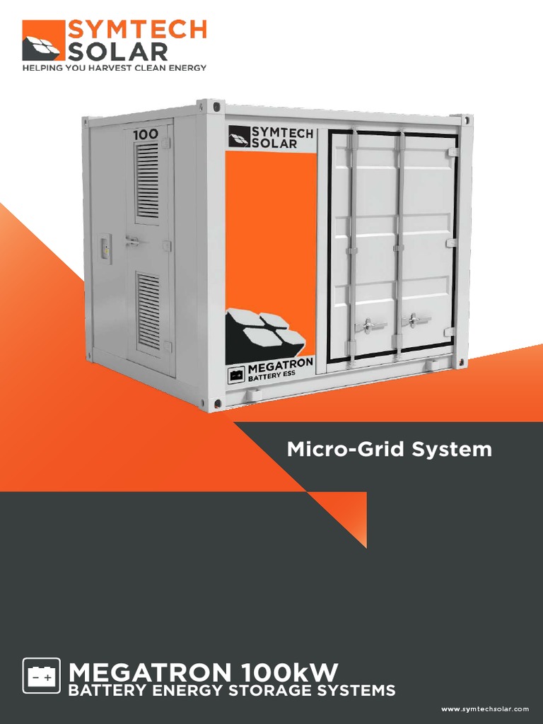 An Overview of the MEGATRON 100kW Battery Energy Storage System from Symtech Solar | PDF ...