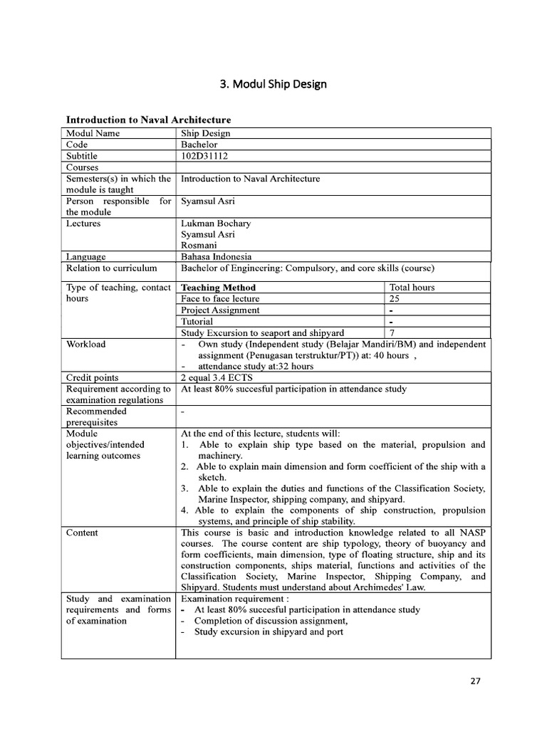 Modul 3 Ship Design | PDF