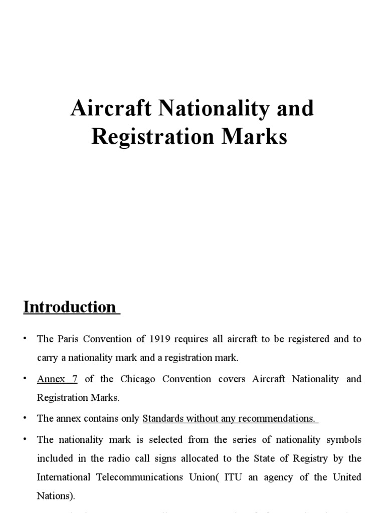 4.aircraft Nationality and Registration Marks | PDF | Aircraft | Transport