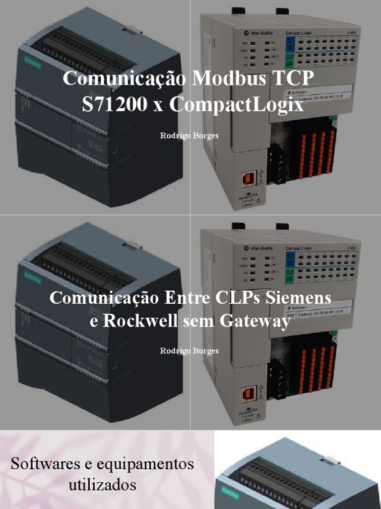 Comunicação Modbus TCP S71200 X CompactLogix | PDF | Byte | Controlador ...