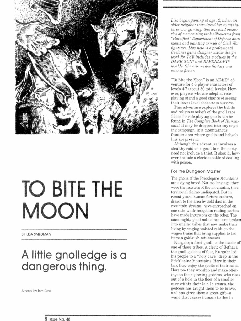 To Bite The Moon - (4th-7th Gnolls) | PDF