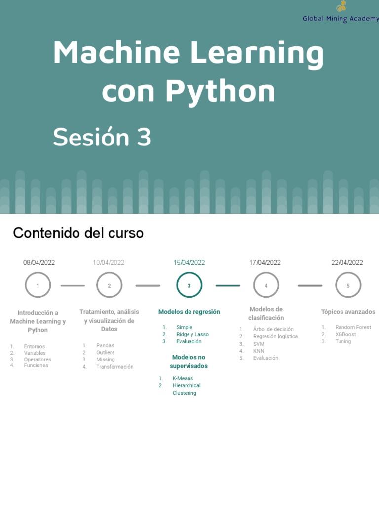 Modelos No Supervisados - ML | PDF | Análisis de regresión ...