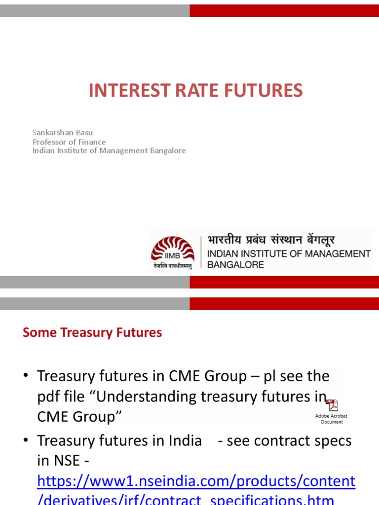 Interest Rate Futures | PDF | Bonds (Finance) | Futures Contract