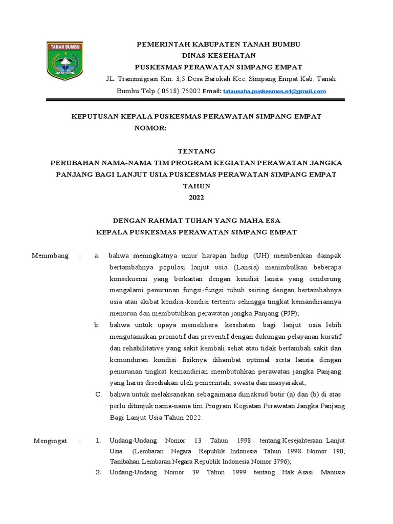 SK PJP Lansia | PDF