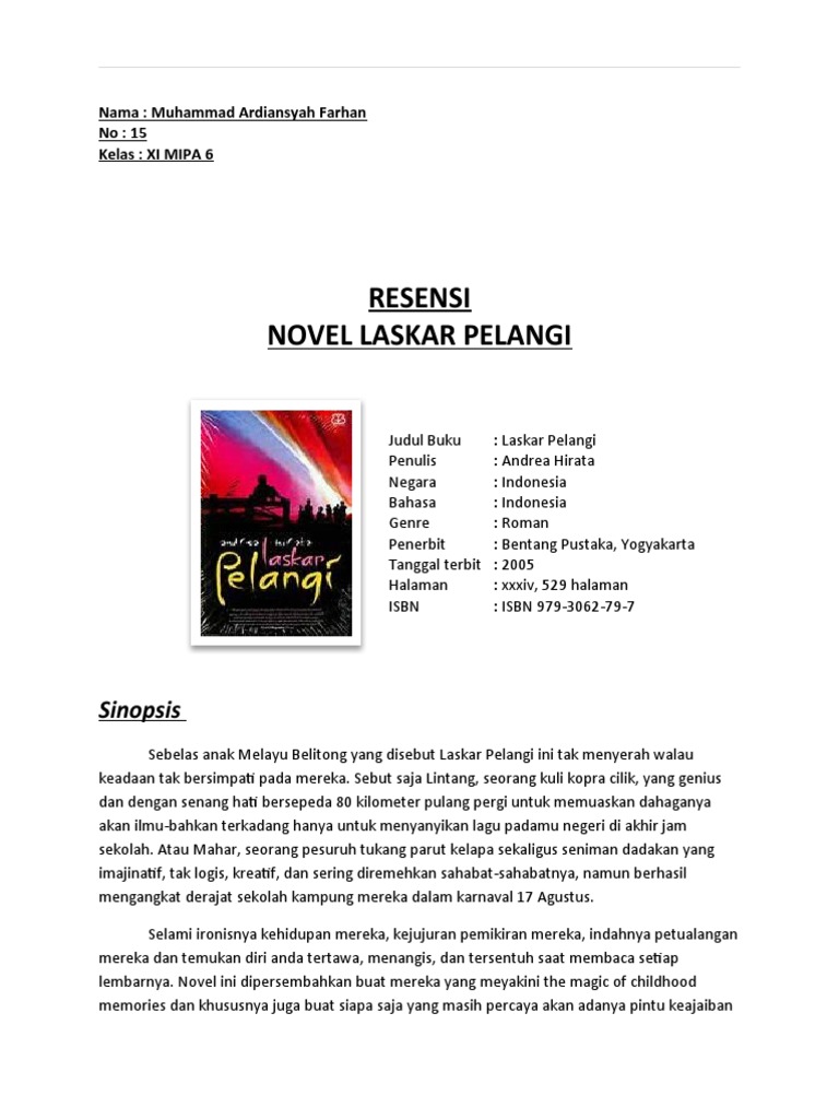 Resensi Muhammad Ardiansyah Farhan | PDF | Fiksi Umum