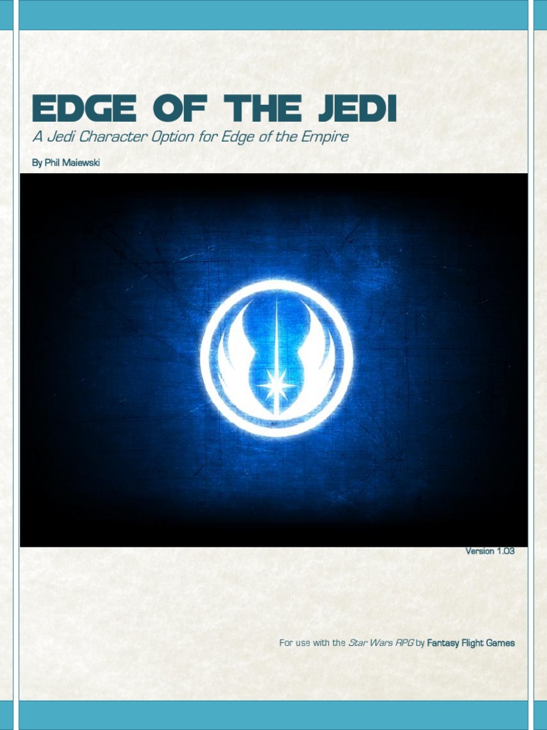 EotE Jedi Career v1.03 | PDF | Jedi | Star Wars