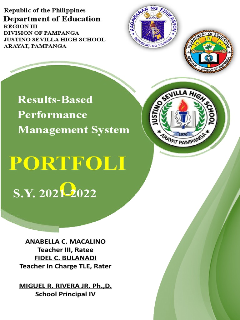 Portfoli O: Results-Based Performance Management System | PDF | Nonverbal Communication ...