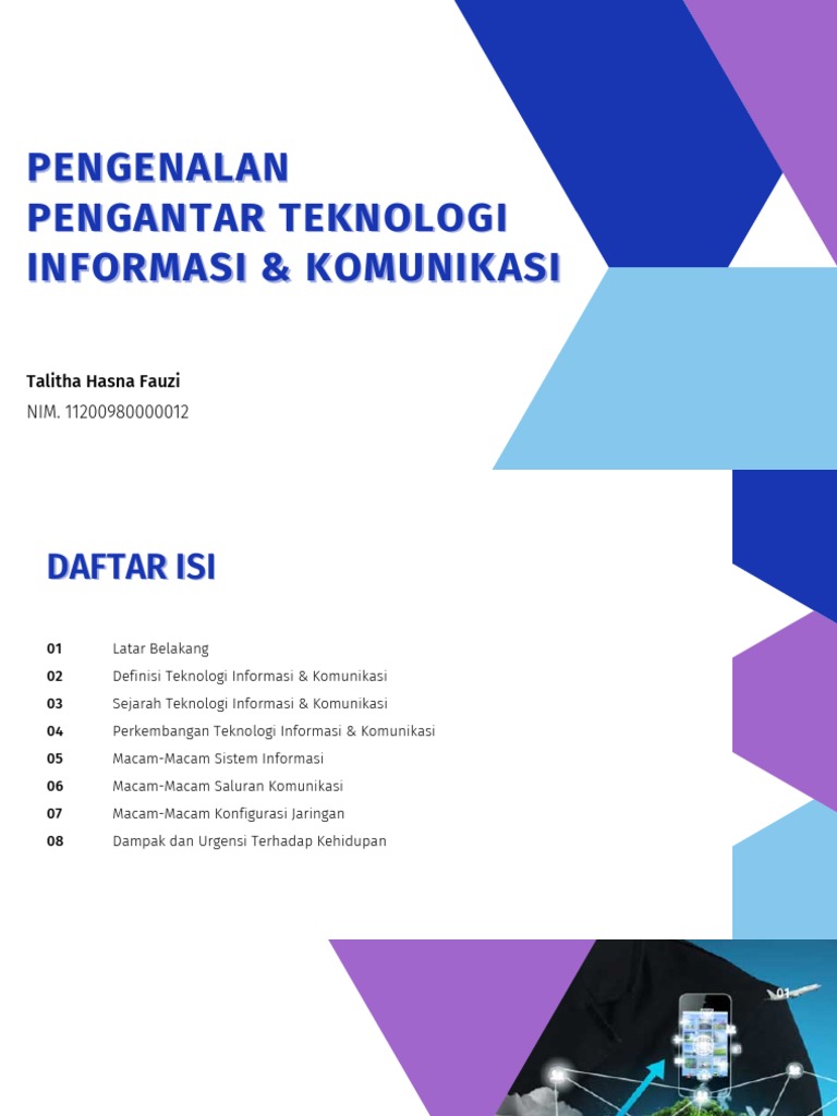 Pengantar Teknologi Informasi Dan Komunikasi | PDF