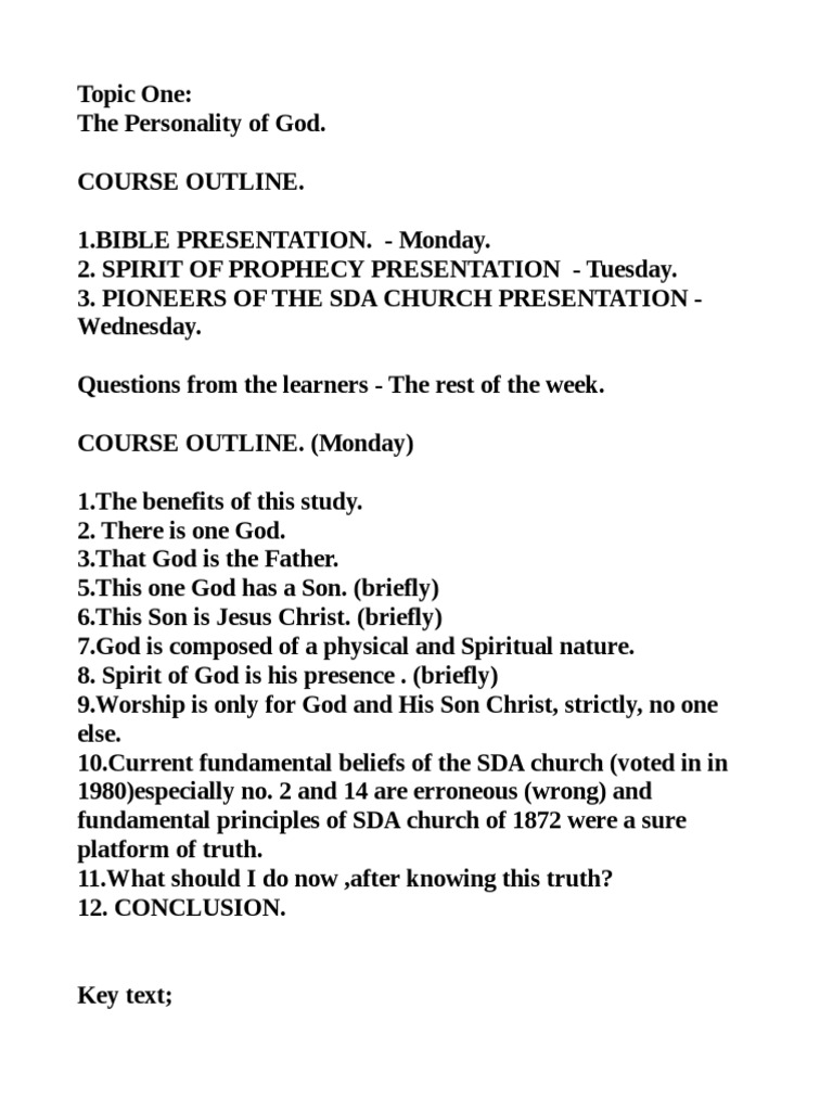 The Personality of God | PDF | Religious Belief And Doctrine | Theology