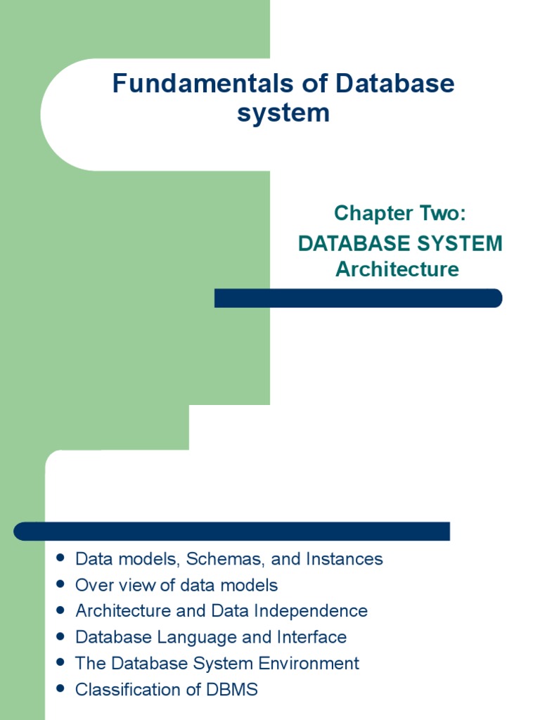 Chapter 2-DATABASE SYSTEM Architecture | PDF | Databases | Conceptual Model