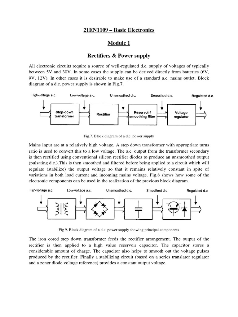 rectifier and power supply | PDF | Rectifier | Power Supply